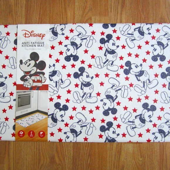 Disney | Kitchen | Disney Mickey Patriotic Red Star Anti Fatigue ...